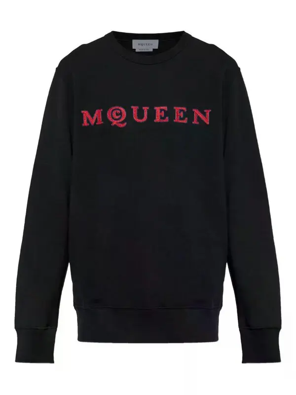 Alexander McQueen Long-sleeve Embroidered Sweater - Black