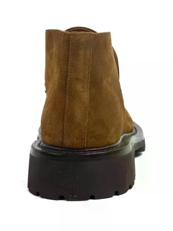 Legres Moc Stitching Ankle Boots - Brown
