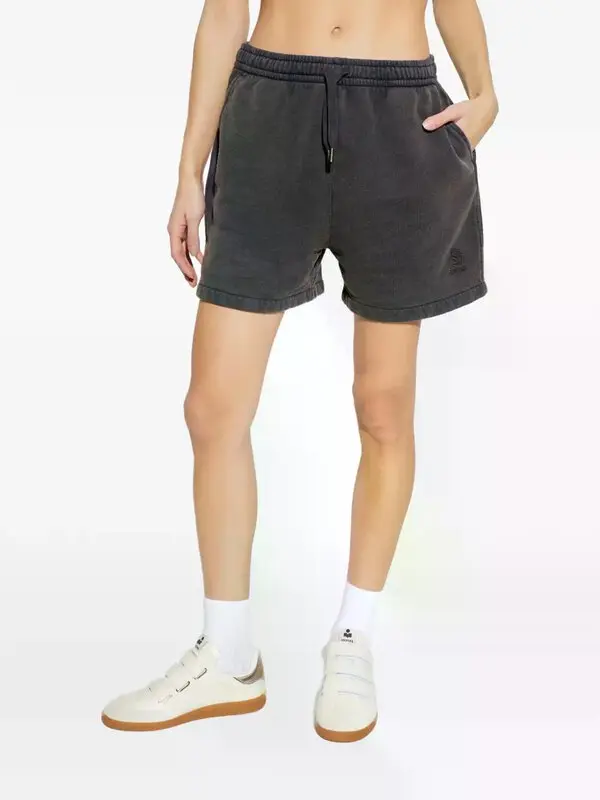 MARANT ETOILE Miranae Embroidered Shorts - Grey