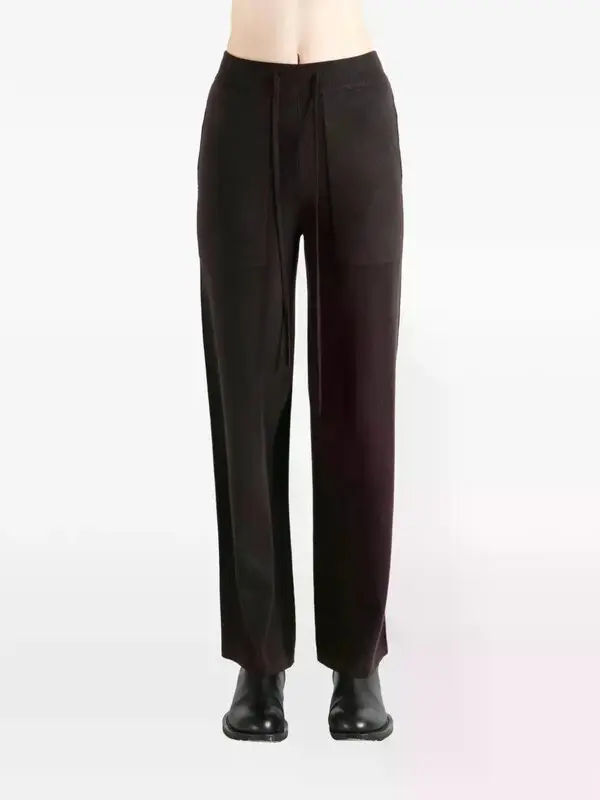 UMA WANG Drawstring Knitted Trousers