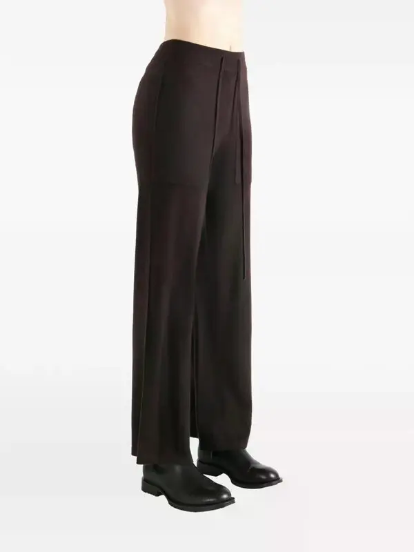 UMA WANG Drawstring Knitted Trousers