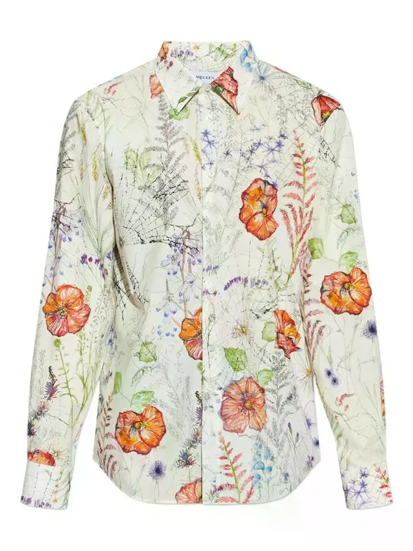 Alexander McQueen Floral-print Shirt