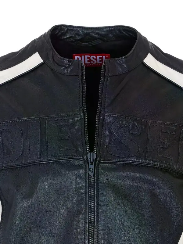 DIESEL® Logo-embossed Zip-up Jacket