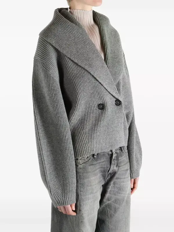 TOTEME Shawl-lapel Cardigan - Grey