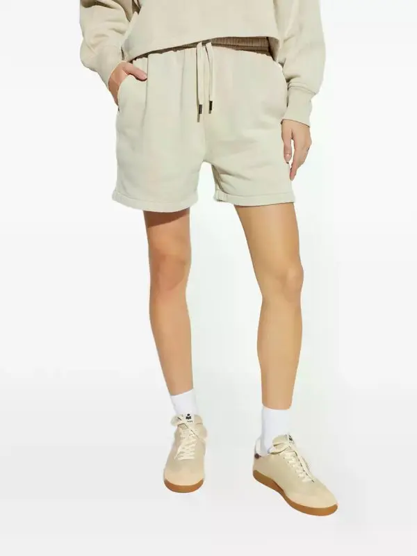 MARANT ETOILE Miranae Logo-embroidered Track Shorts - Neutrals