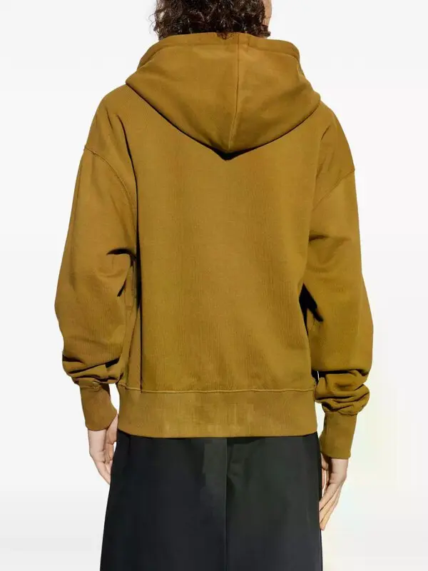 Alexander McQueen Zip-up Hooded Sweatshirt - Brown