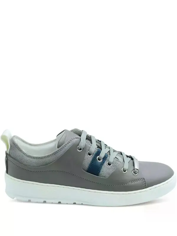 Dior Leather And Suede Panelled Logo Plaque Lace-up Sneakers