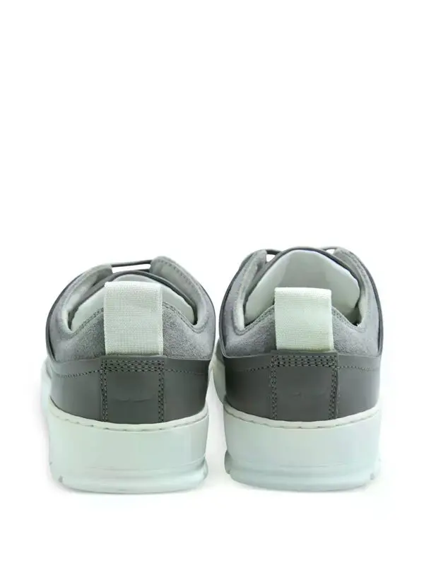 Dior Leather And Suede Panelled Logo Plaque Lace-up Sneakers