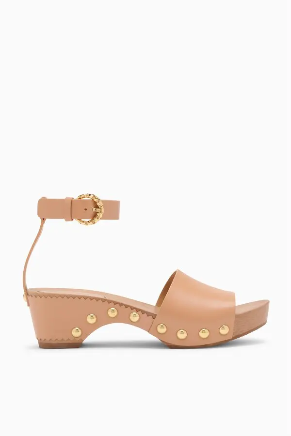 Ulla Johnson Esti Clog In Calfskin Leather - Sienna