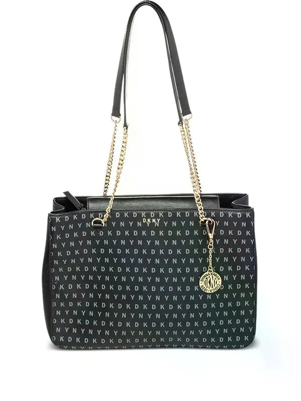 Dkny Logo-print Tote Bag - Black