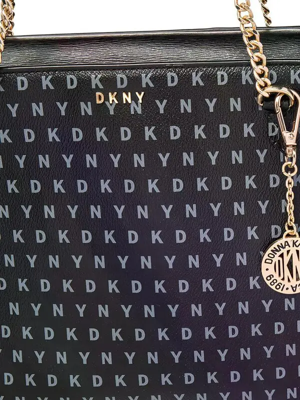 Dkny Logo-print Tote Bag - Black