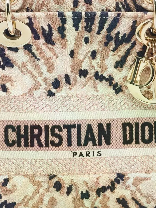 Dior Lady D-lite Embroidered Tote Bag