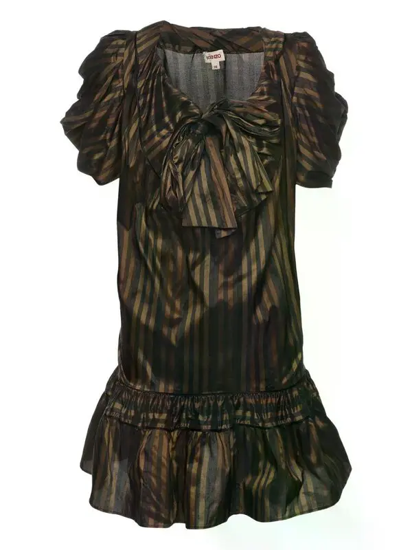 Kenzo Stripe Bow Blouse