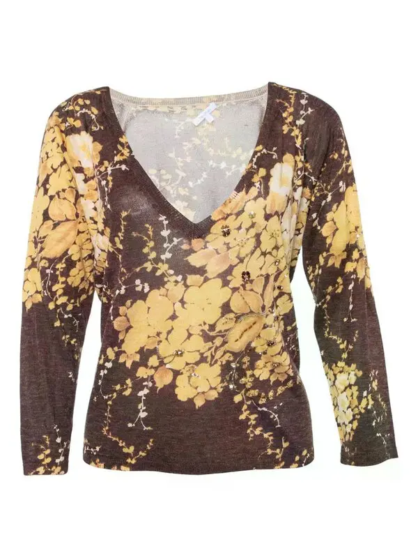 Max Mara Floral Jumper
