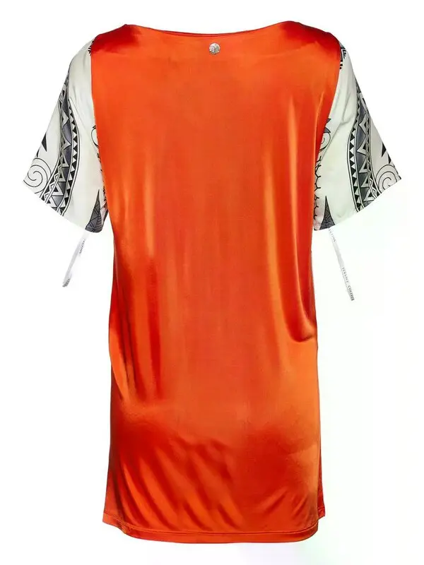 Versace Barocco-print Silk Top