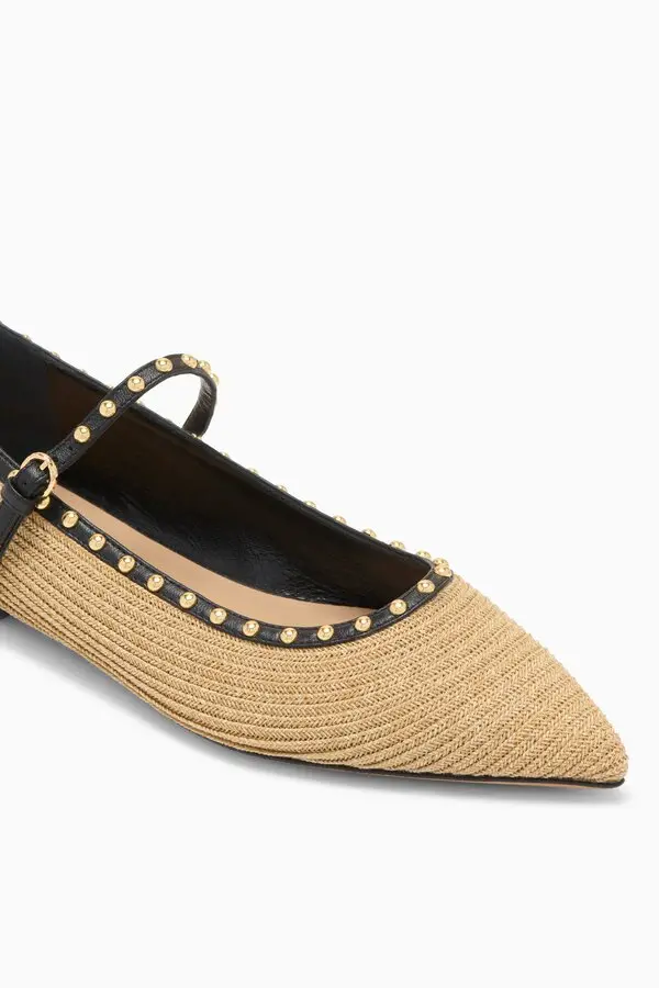 Ulla Johnson Hera Raffia Ballet Flat