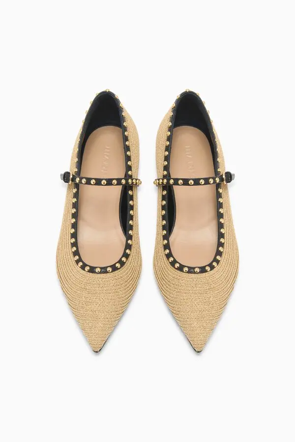 Ulla Johnson Hera Raffia Ballet Flat