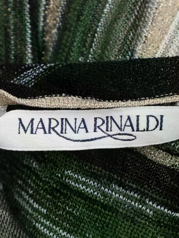 Marina Rinaldi Striped Midi Dress