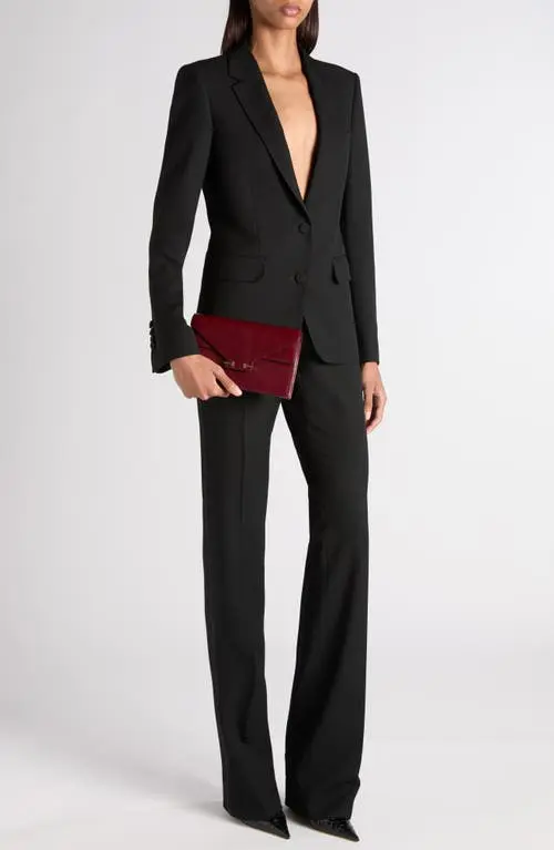 TOM FORD Wool Grain De Poudre Tailored Jacket