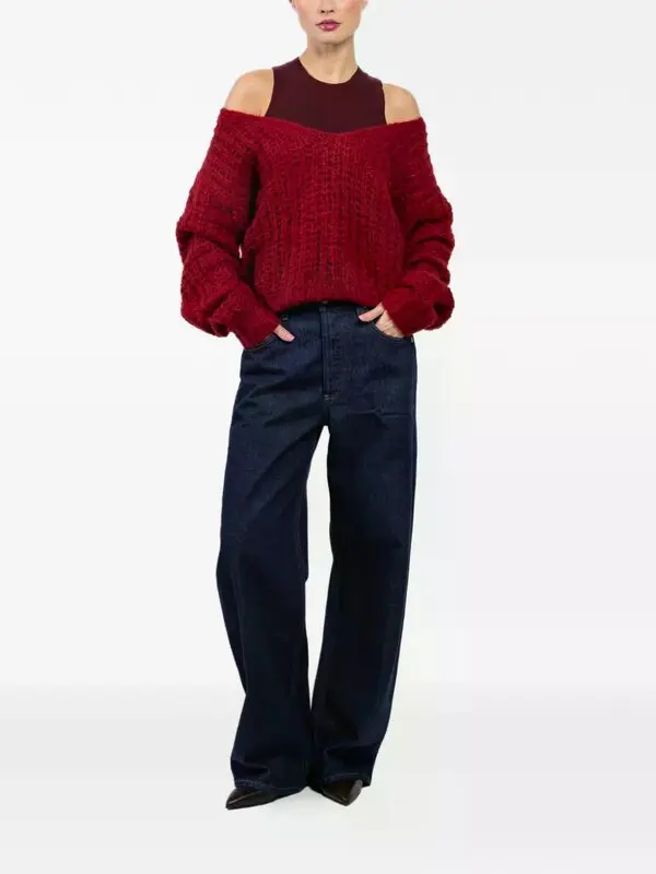 CUDDLEUP V-neck Oversized Sweater