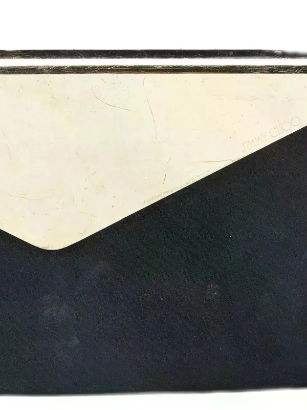 JIMMY CHOO Suede Rectangle Clutch - Black
