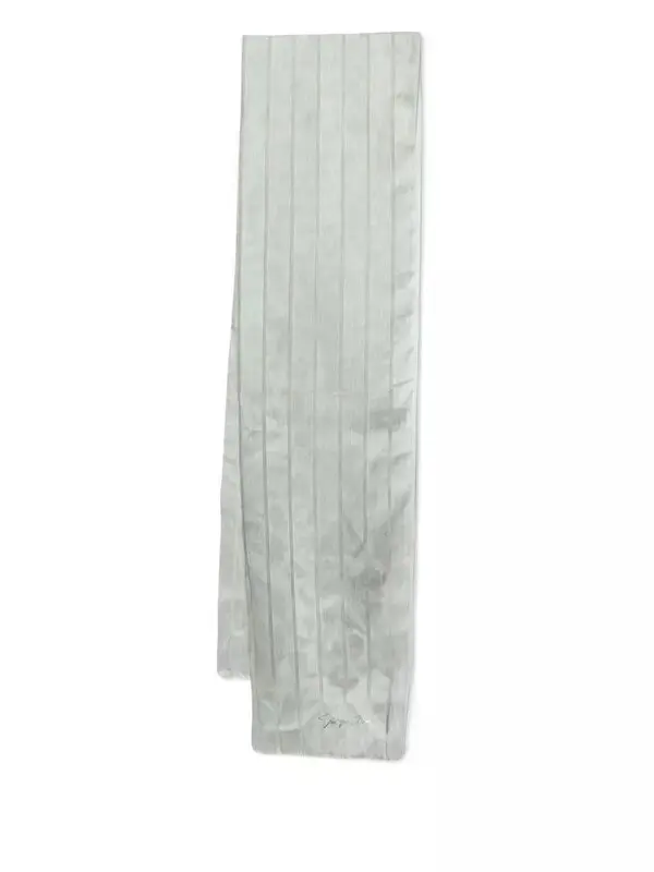 Giorgio Armani Striped Scarf - Grey