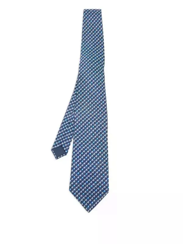 LANVIN Silk Neck Tie - Blue
