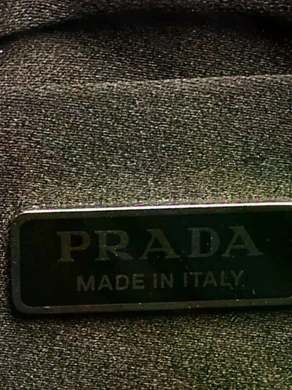 Prada Cleo Crystals Logo Shoulder Bag