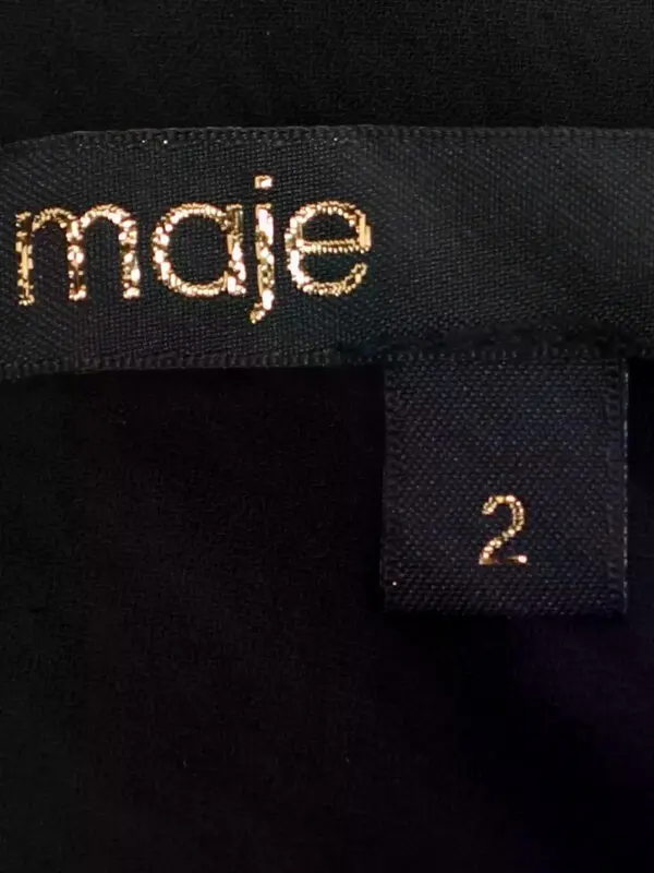 Maje Crystal-embellished V-neck Blouse
