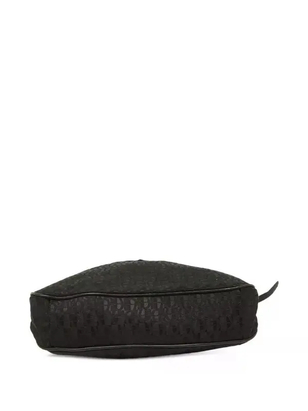 AIGNER Leather Monogram Tote Bag