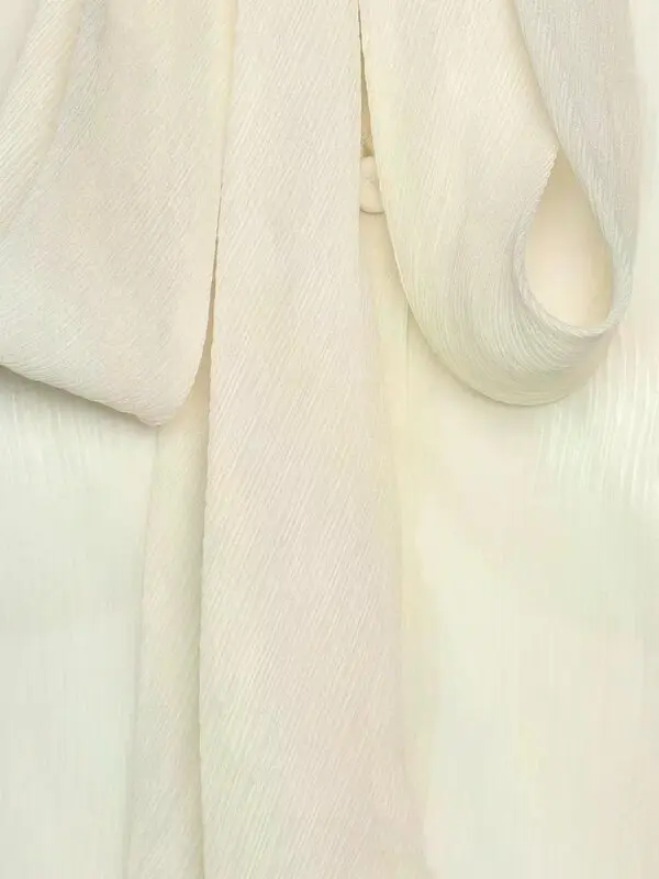 Luisa Beccaria Silk Blouse With Scarf Neck