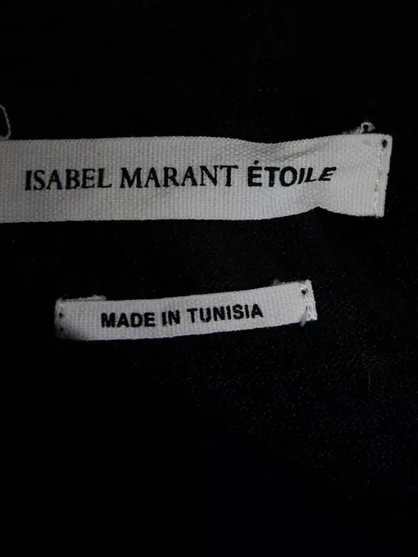 MARANT ETOILE V-neck Linen T-shirt