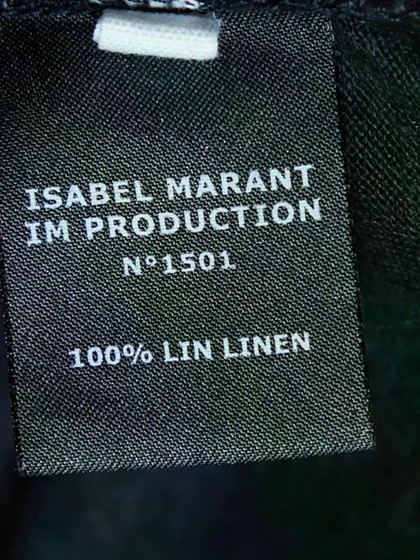 MARANT ETOILE V-neck Linen T-shirt