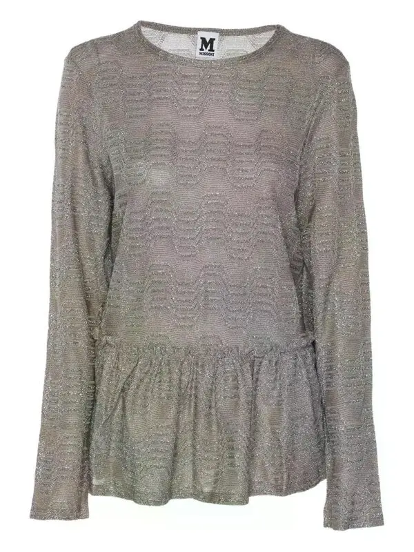 Missoni Metallic Pleated Top