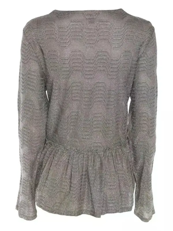 Missoni Metallic Pleated Top