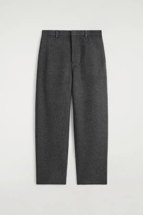 Cos Double-faced Wool Relaxed-fit Wide-leg Pants