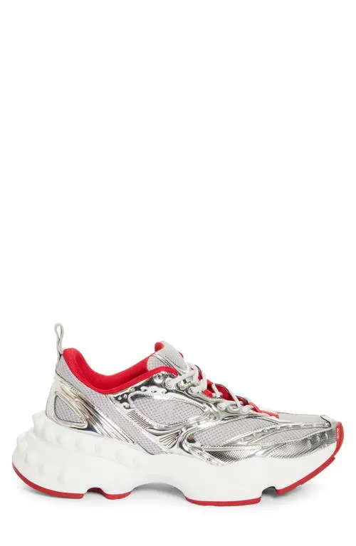 CHRISTIAN LOUBOUTIN So Flo Sneaker - Silver