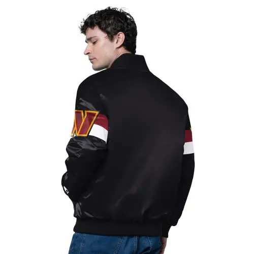 STARTER Washington Commanders Triple Option Full-snap Varsity Jacket