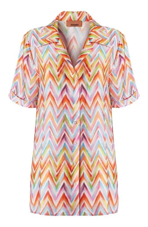 Missoni Bowling Style Cover-up Shirt