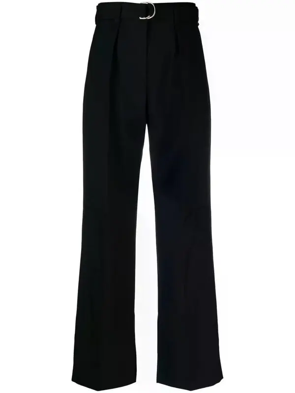 JIL SANDER Belted Waist Wide-leg Trousers