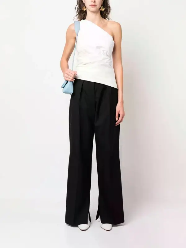 JIL SANDER Belted Waist Wide-leg Trousers