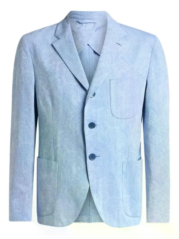 Etro Striped Single-breasted Jacket
