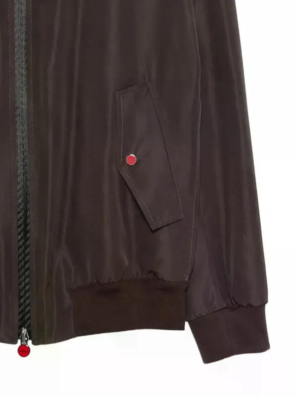 Kiton Zip-up Pocket Jacket - Brown