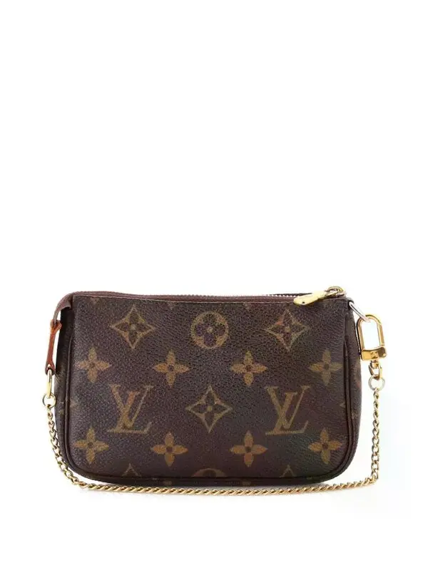 LOUIS VUITTON Pochette Accessoires Monogram Canvas Mini Clutch