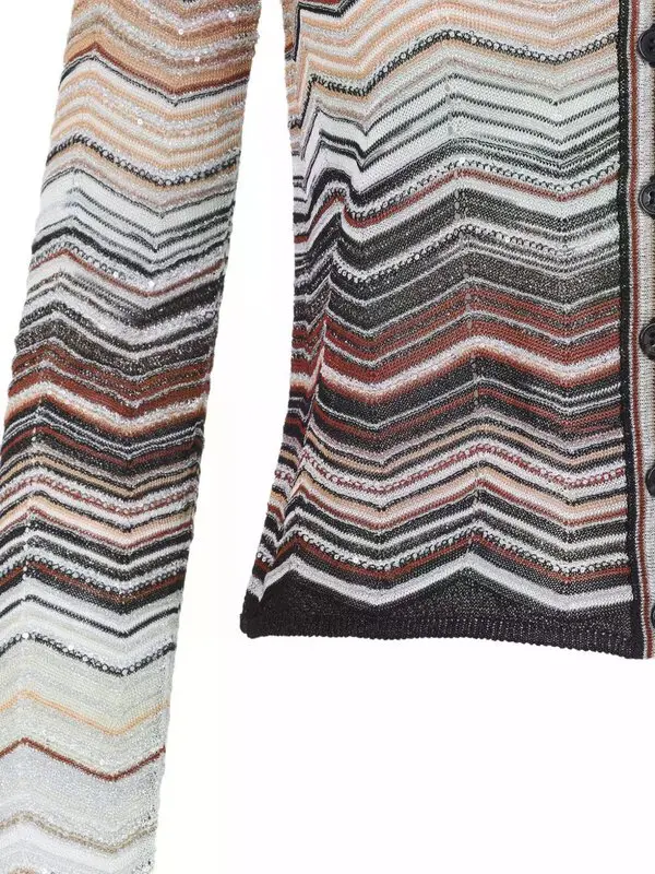 Missoni V-neck Chevron Cardigan