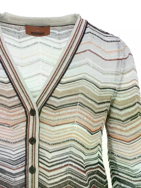 Missoni V-neck Chevron Cardigan