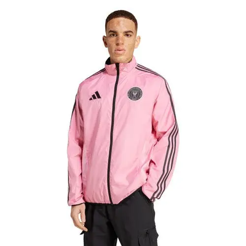Adidas Black Inter Miami Cf 2025 Anthem Reversible Full-zip Jacket