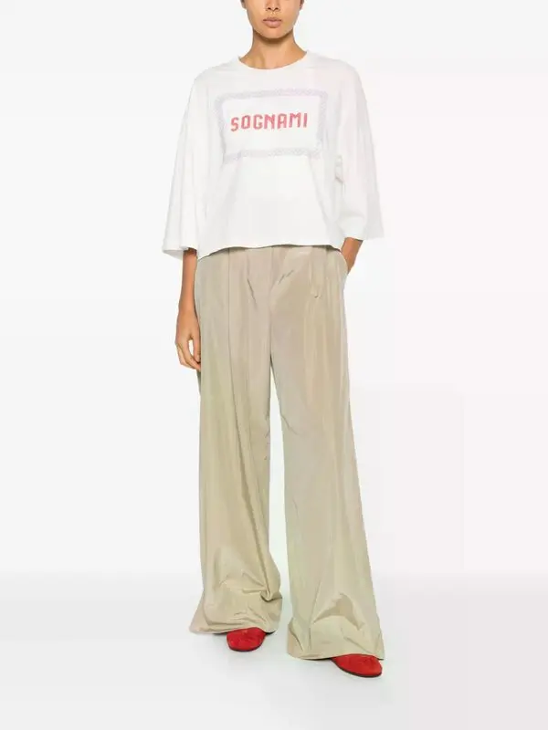 FORTE_FORTE Pleated Wide-leg Trousers