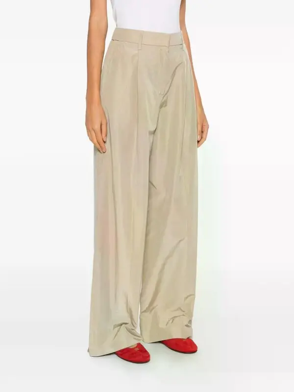 FORTE_FORTE Pleated Wide-leg Trousers