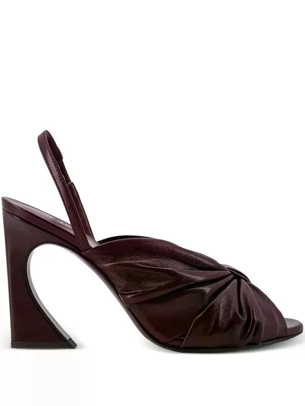 Fendi Arco Twisted-design Heeled Pumps - Purple